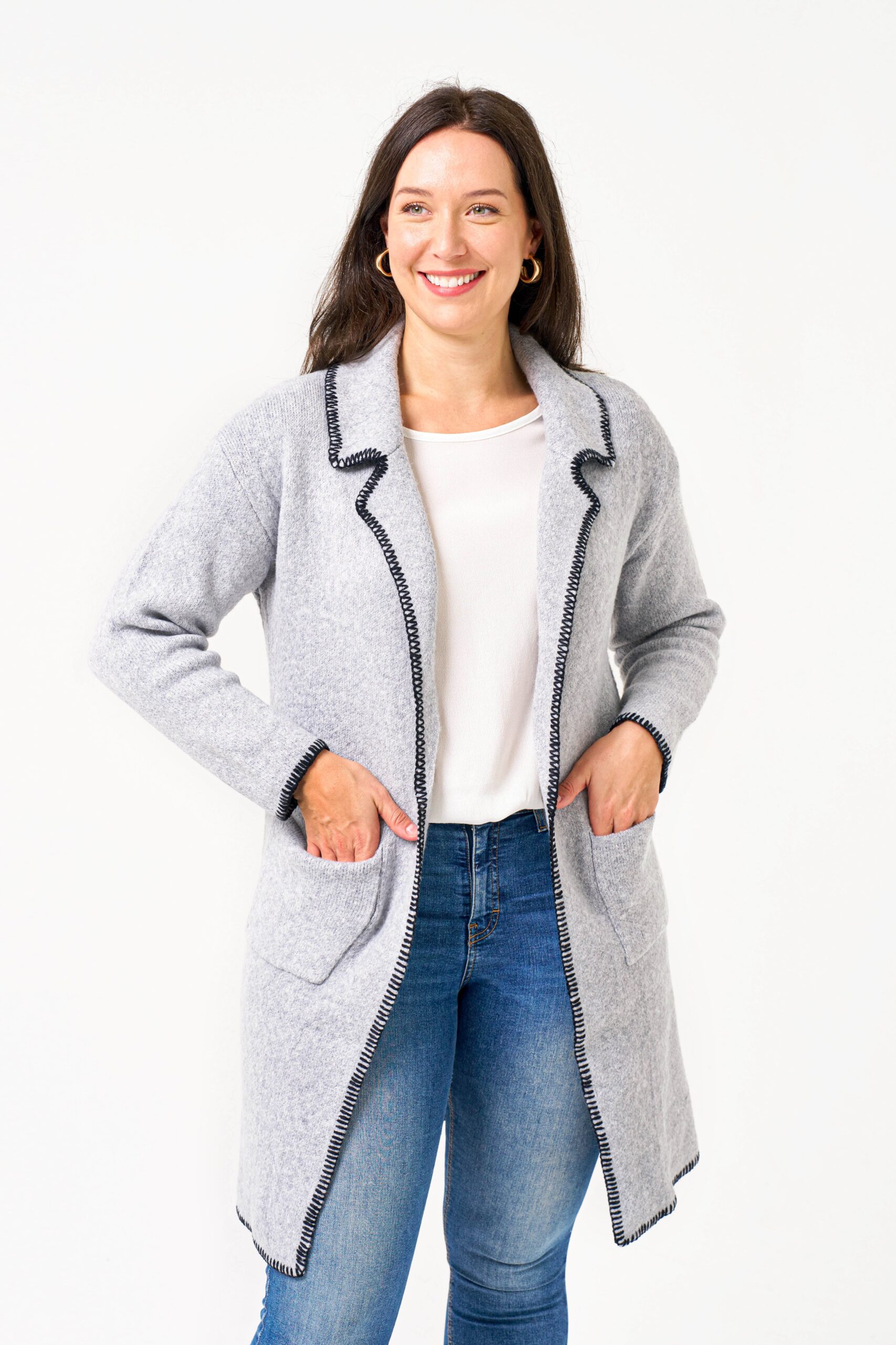 KELSEY CARDIGAN-WHOLESALE WOMEN CARDIGAN-GRAY – BOHO AUSTRALIA