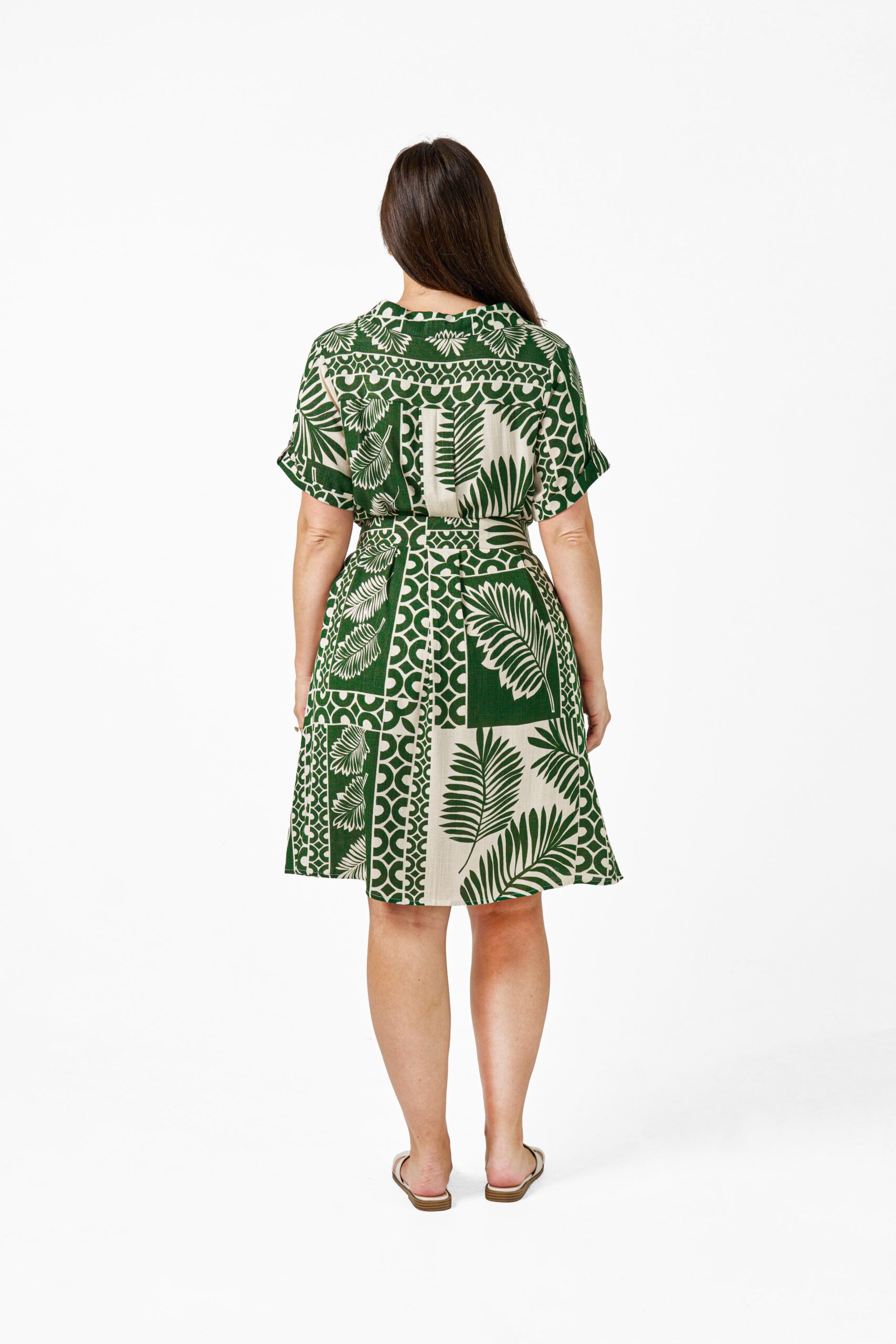 BARRY DRESS-WHOLESALE WOMEN DRESS-GREEN PRINT – BOHO AUSTRALIA