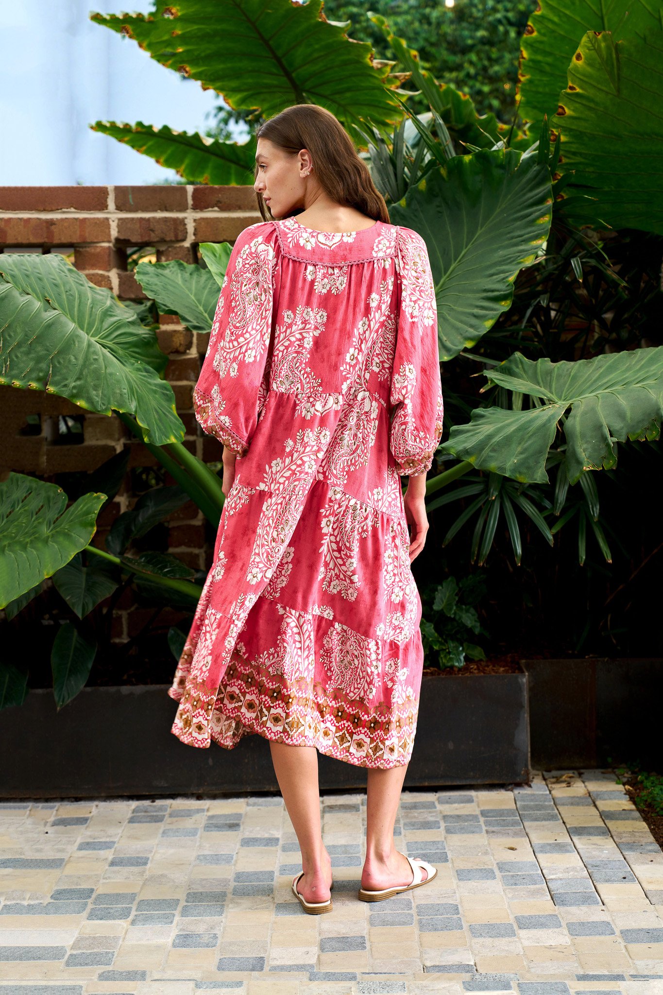 GALLAGHER DRESS-WHOLESALE WOMEN DRESS-PINK PRINT – BOHO AUSTRALIA
