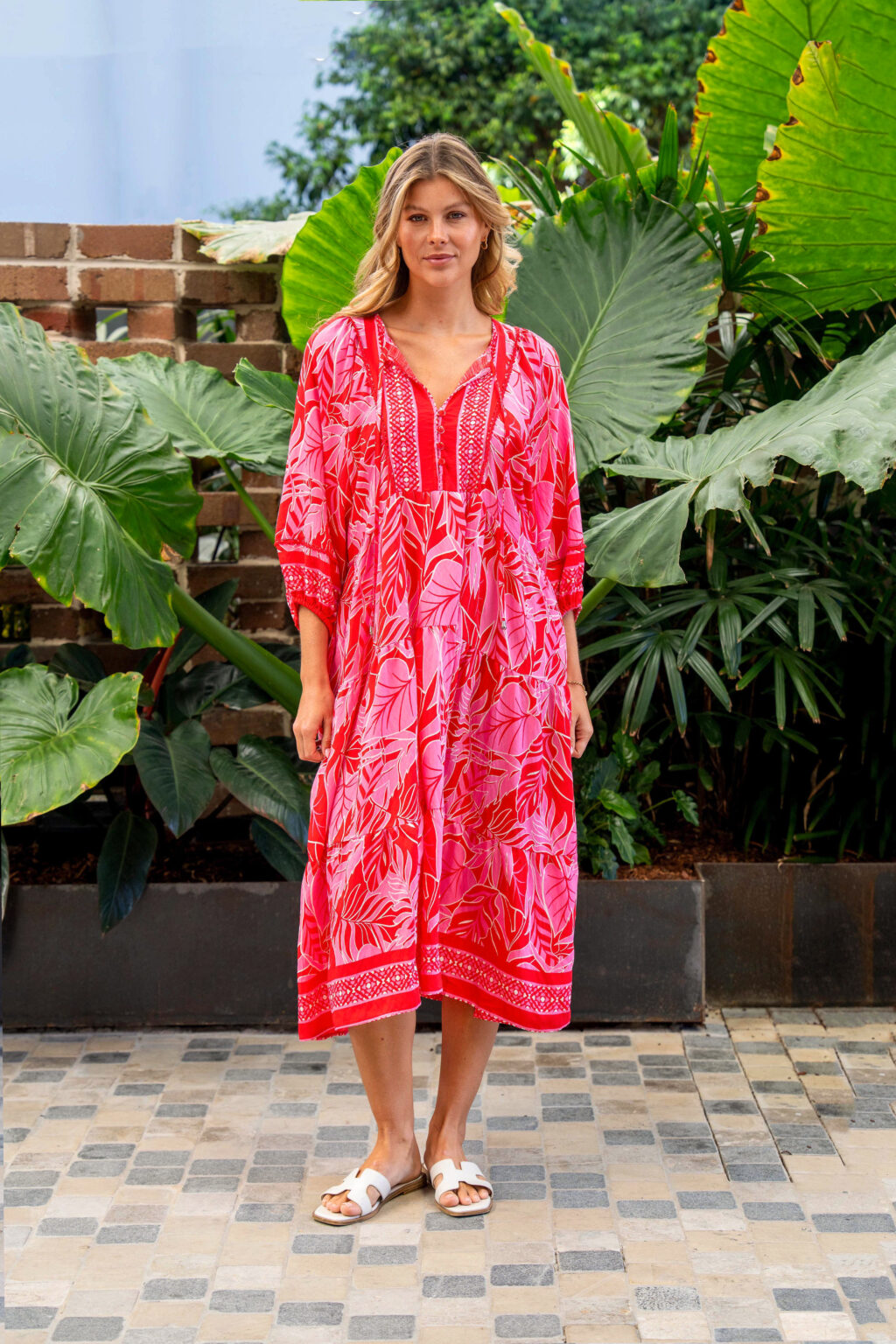 MATTIE DRESS-WHOLESALE WOMEN DRESS-RED PRINT – BOHO AUSTRALIA